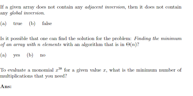 Solved If a given array does not contain any adjacent | Chegg.com
