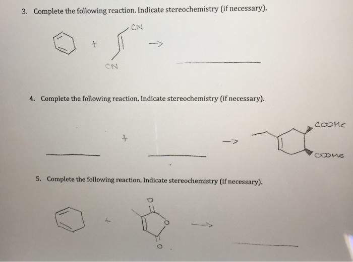 Solved Complete the following reaction. Indicate | Chegg.com
