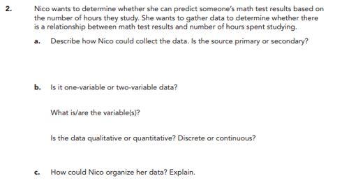 Solved 2. Nico wants to determine whether she can predict | Chegg.com
