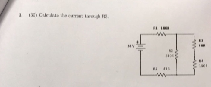 Solved Calculate the current through R3. | Chegg.com
