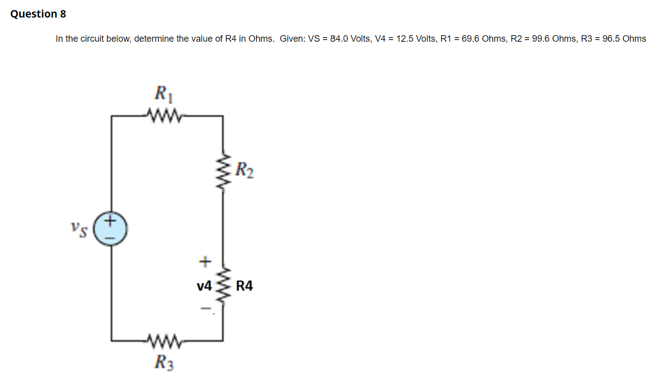 Solved In the circuit below, determine the value of R4 in | Chegg.com