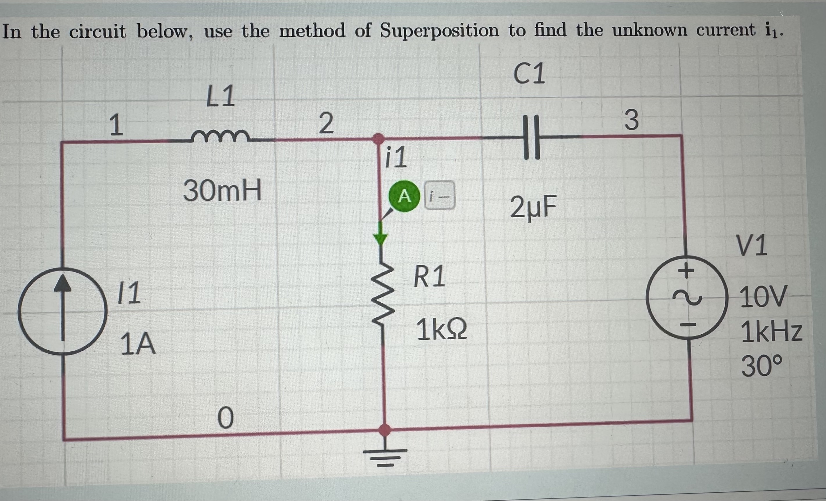 Solved n the circuit below, use the method of Superposition | Chegg.com