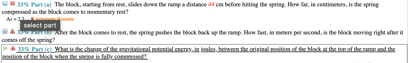 Solved (15%) Problem 8: A block of mass 5.4 kg is sitting on | Chegg.com