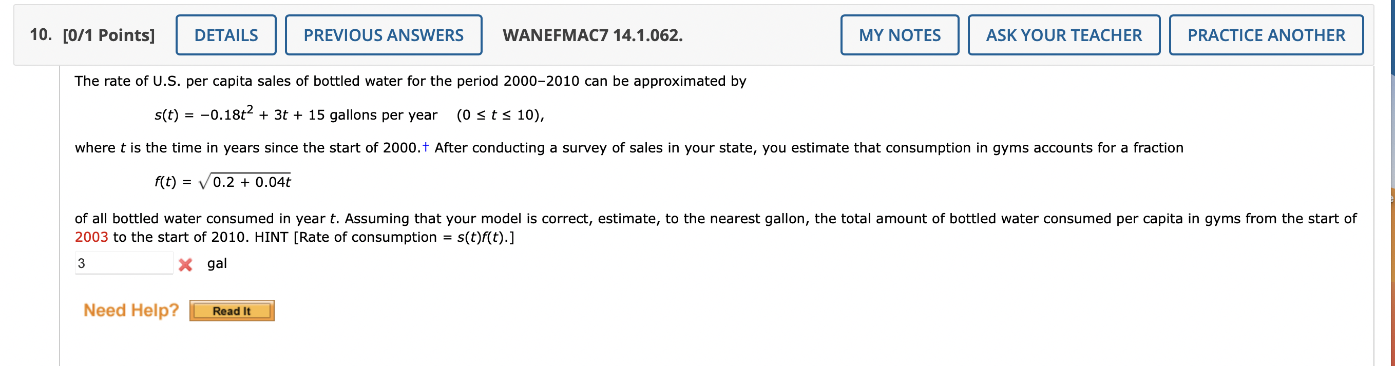 Solved The following graph shows the annual number of | Chegg.com