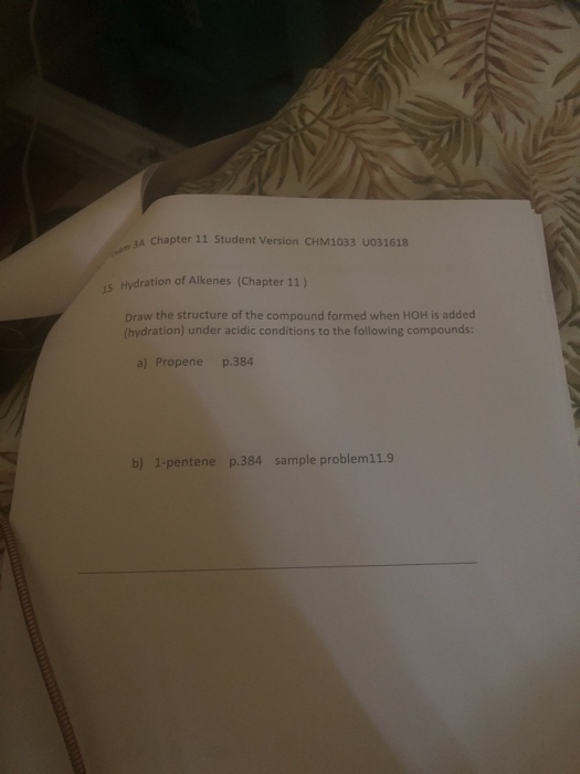 Solved sam 3A Chapter 11 Student Version CHM1033 U031618 12 | Chegg.com