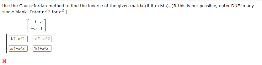 Solved Use the Gauss-Jordan method to find the inverse of | Chegg.com