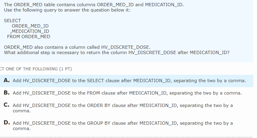 Solved Use to following query to answer the question below | Chegg.com