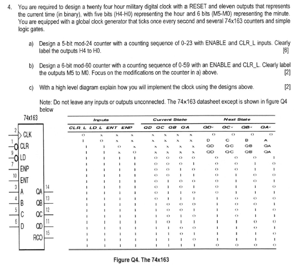 You are required to design a twenty four hour | Chegg.com