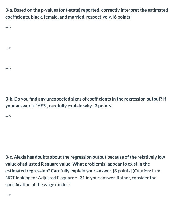 Solved 3. Suppose your classmate, Alexis, wants to analyze a | Chegg.com