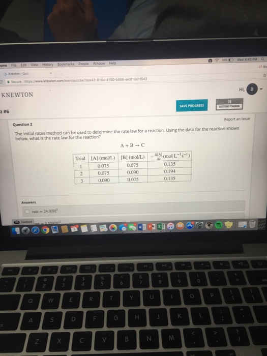 Solved Knewton Q KNEWTON Hi, z #6 Question 2 Report an issue | Chegg.com
