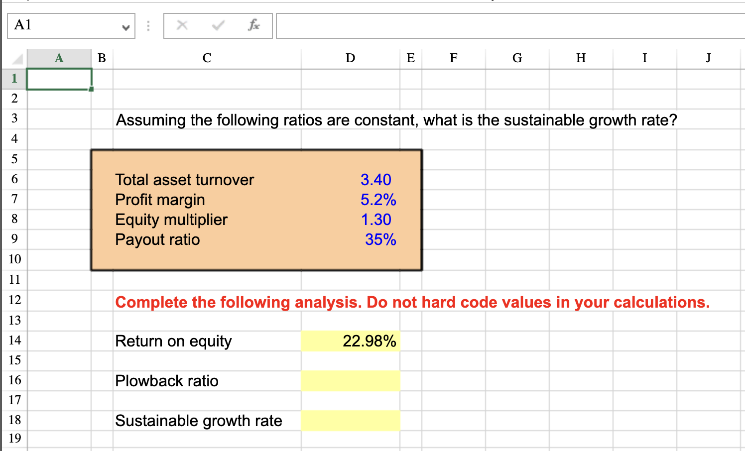 Solved A1 \begin{tabular}{|c|c|c|c|c|c|c|c|c|} \hline× & fx | Chegg.com