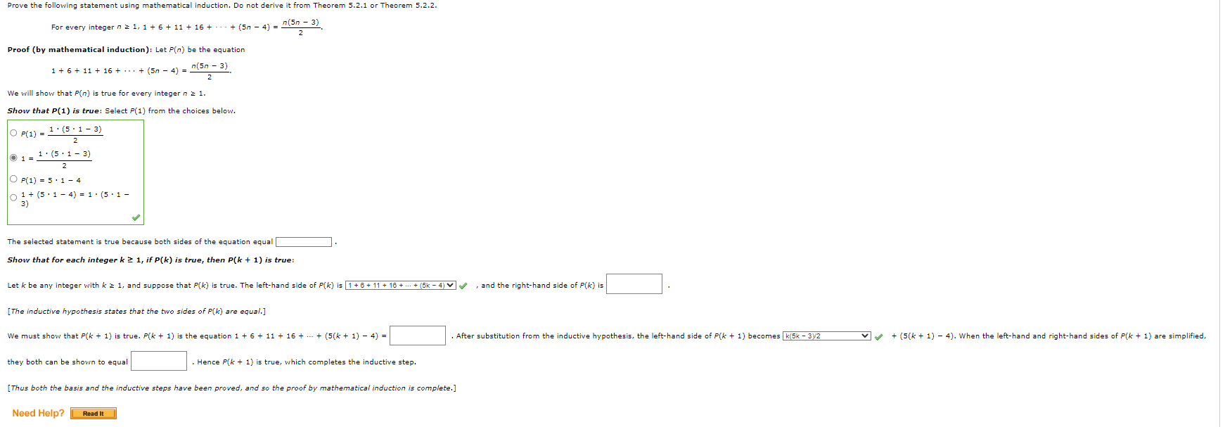 Solved Prove the following statement using mathematical | Chegg.com