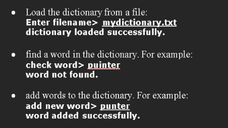 Solved For example, public Dictionary(String s) creates a | Chegg.com
