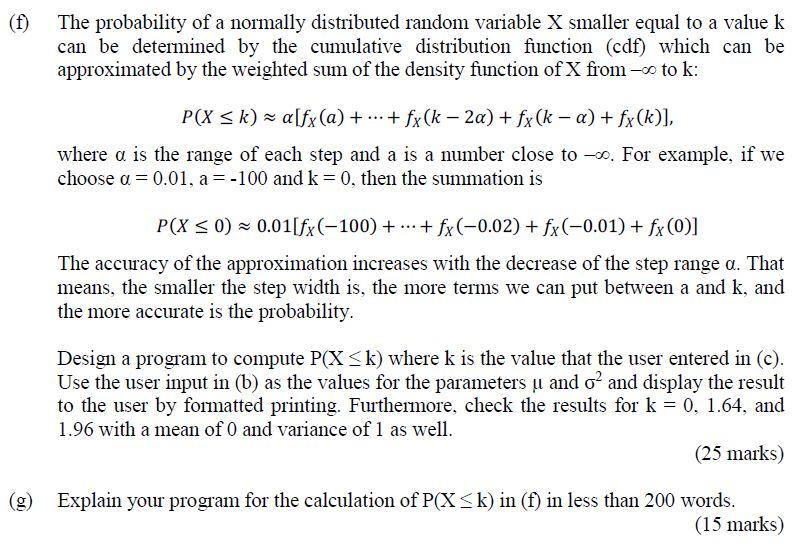Solved IMPT: CANNOT USE NUMPY FUNCTION only basic math | Chegg.com