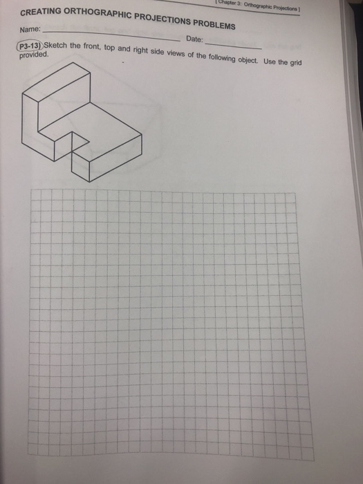 Orthographic Projection Practice Problem5 Youtube