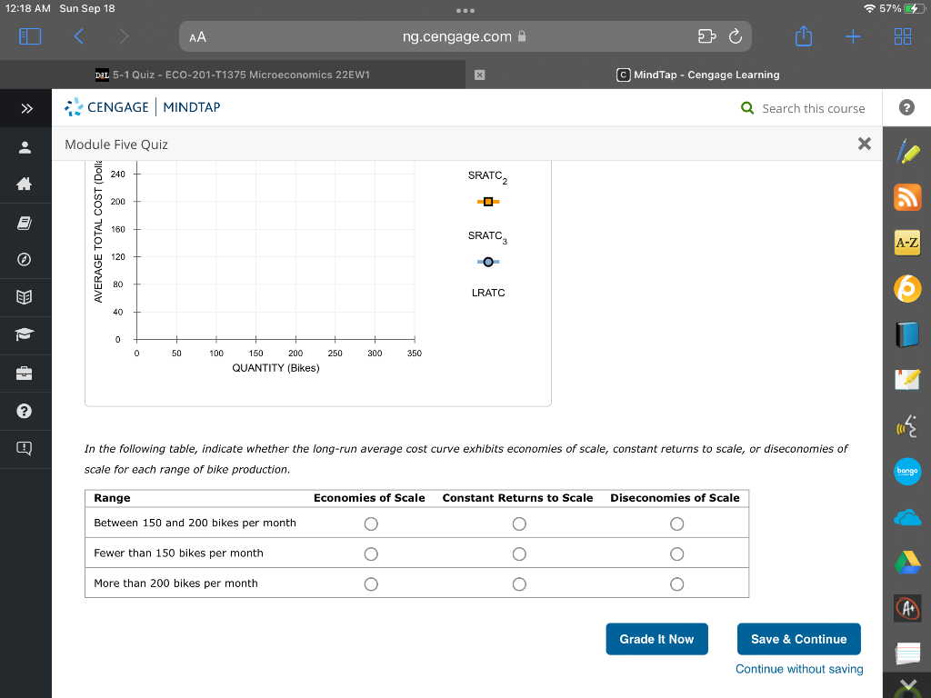 Solved In the following table, indicate whether the Iong-run | Chegg.com