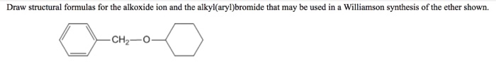 Solved Draw structural formulas for the alkoxide ion and the | Chegg.com