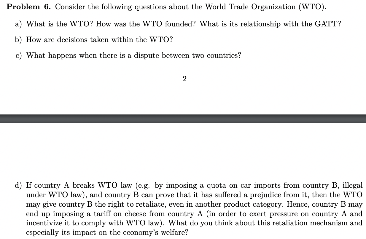 Solved Problem 6. Consider the following questions about the | Chegg.com