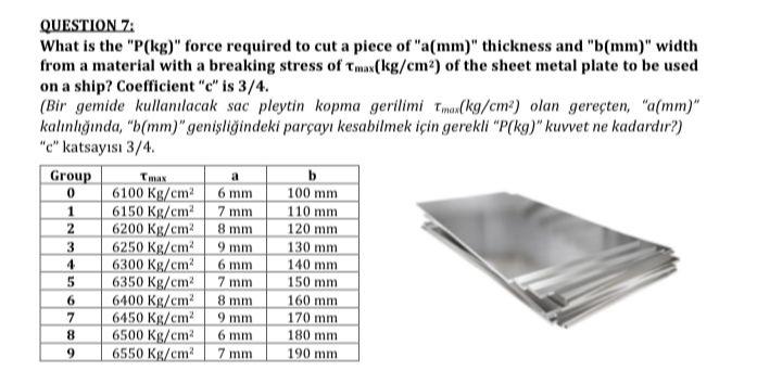 Solved Please use the values given in group 8 ﻿in the table | Chegg.com