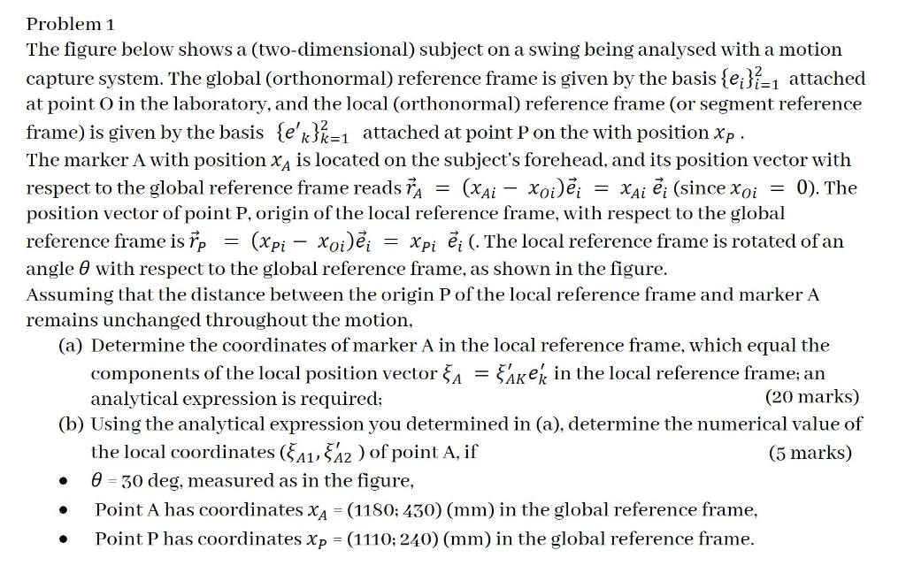 The figure below shows a (two-dimensional) subject on | Chegg.com