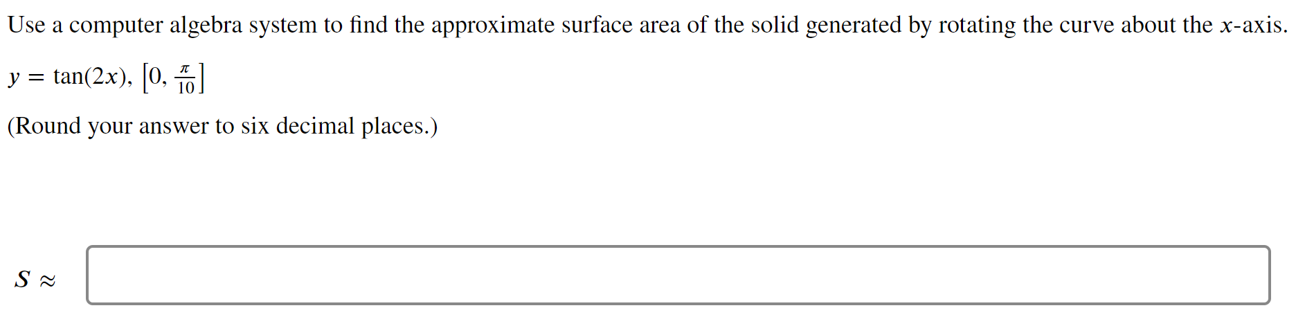 Solved Use a computer algebra system to find the approximate | Chegg.com