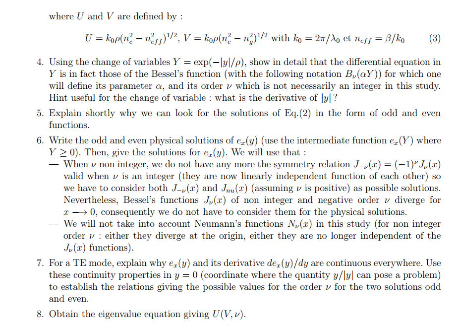 Solved We will investigate the propagation of light in | Chegg.com