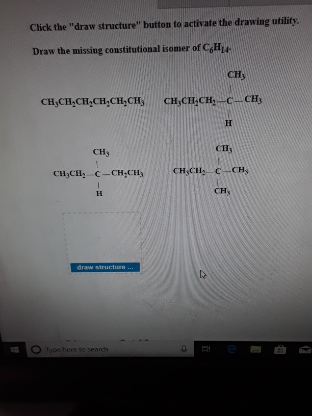 Solved Click the "draw structure" button to activate the | Chegg.com