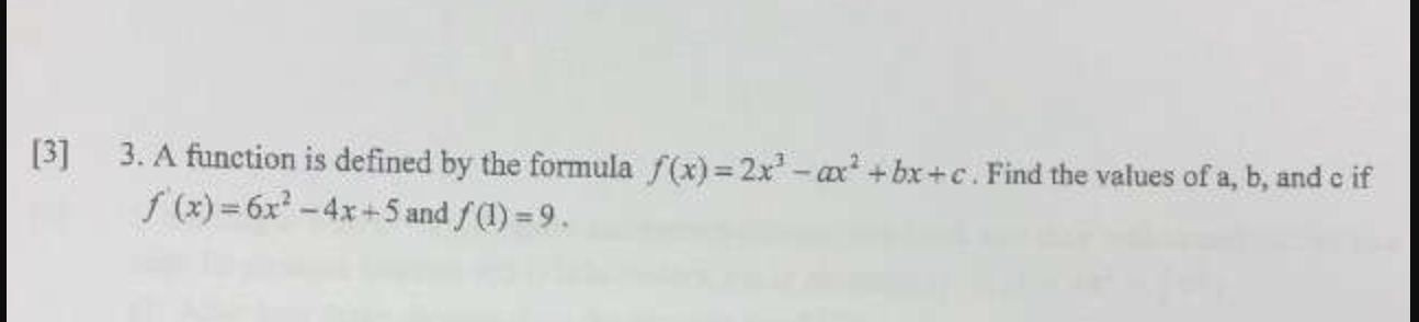 Solved a function is defined by the formula f(x) = 2x^3 - | Chegg.com