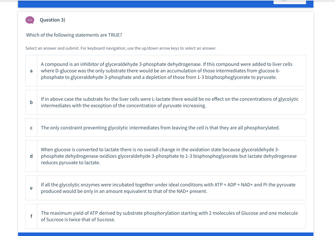 Solved Question 3) Which of the following statements are | Chegg.com