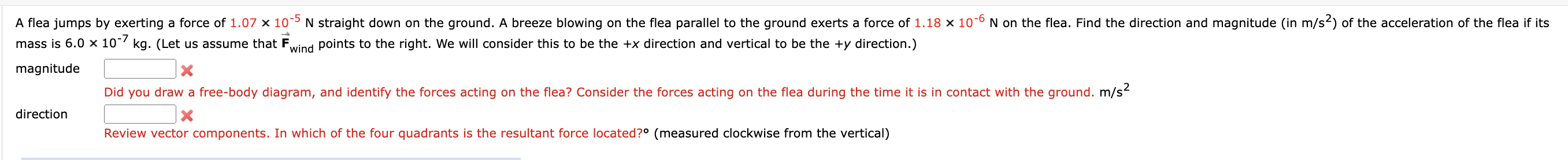 Solved magnitude Did you draw a free-body diagram, and | Chegg.com