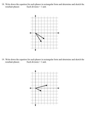 Solved 16. Write down the equation for each phasor in | Chegg.com