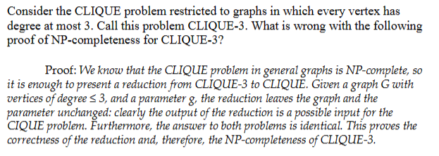Solved Consider the CLIQUE problem restricted to graphs in | Chegg.com