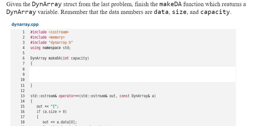 Solved IN C++ SOLVE THE SECOND PROBLEM ONLY CHANGE THE BLANK | Chegg.com