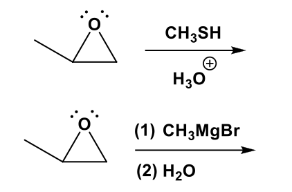 Solved CHZSH H30 io (1) CH3MgBr (2) H20 | Chegg.com