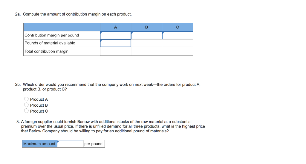 Solved Exercise 10-8 Utilization of a Constrained Resource | Chegg.com