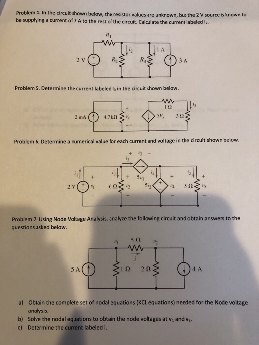 Solved Problem 2. The circuit depicted below contains a | Chegg.com