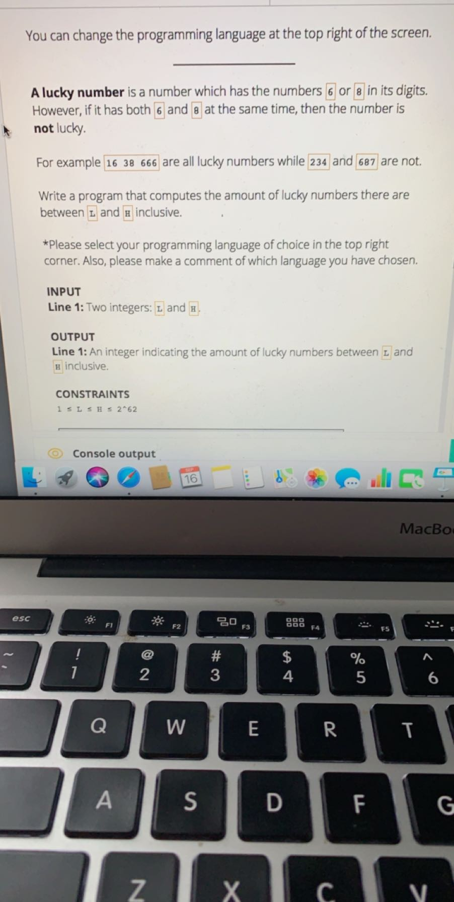 Solved You can change the programming language at the top | Chegg.com