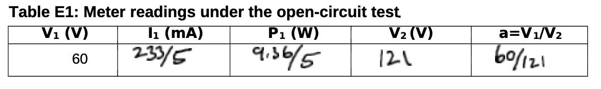 Solved Using the results of E1 and E2, calculate and draw | Chegg.com