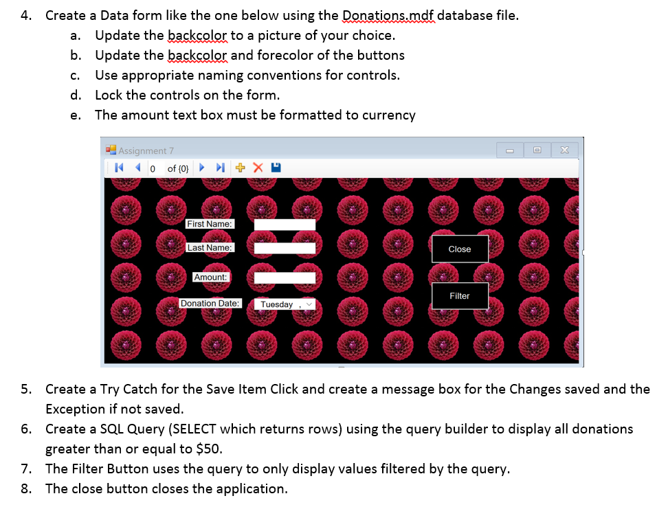 Programming Assignment 7 Instructions Matthew 6:21 | Chegg.com