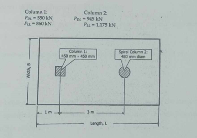 Solved Problem No. 1: Design the rectangular combined | Chegg.com
