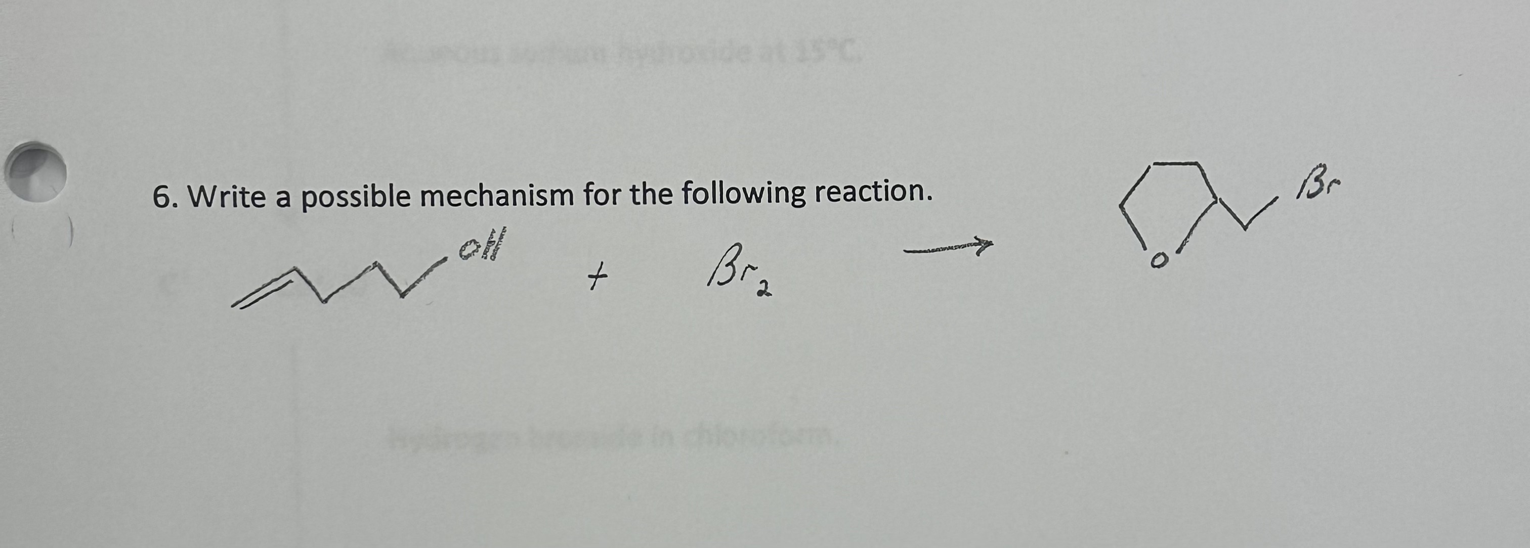 Solved Write a possible mechanism for the following | Chegg.com