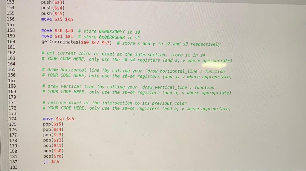 I need help creating a graphic image on MARS bitmap | Chegg.com