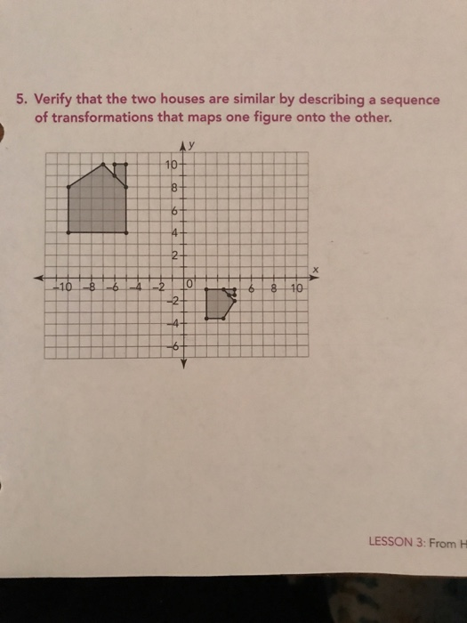 Solved 5. Verify that the two houses are similar by | Chegg.com