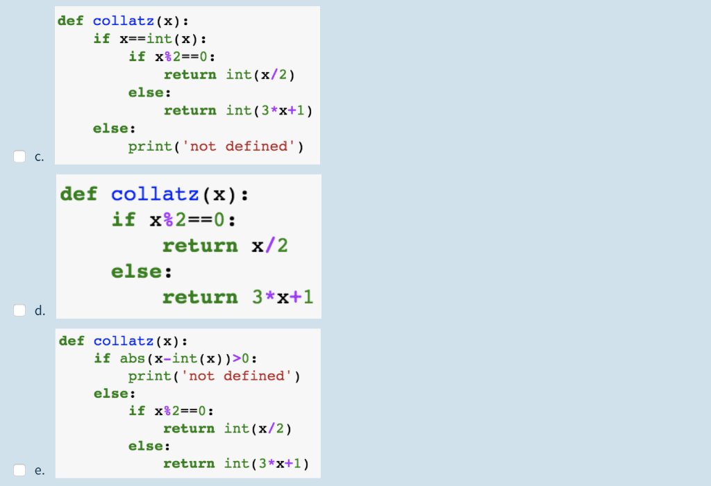Solved The Collatz Function Is An Integer Valued Function