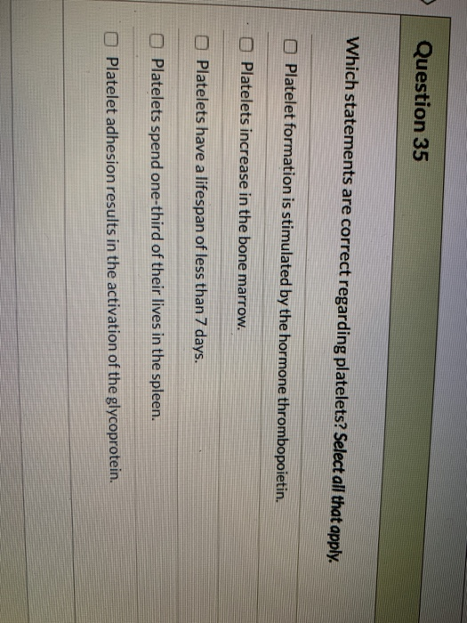 Solved Question 35 Which statements are correct regarding | Chegg.com