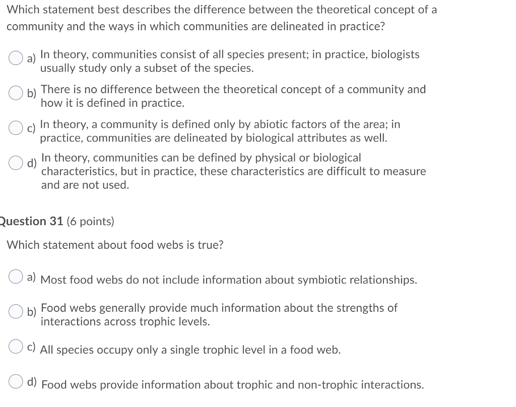 Solved Which statement best describes the difference between | Chegg.com