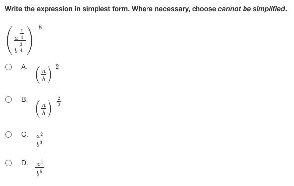 Solved Write the expression in simplest form. Where | Chegg.com