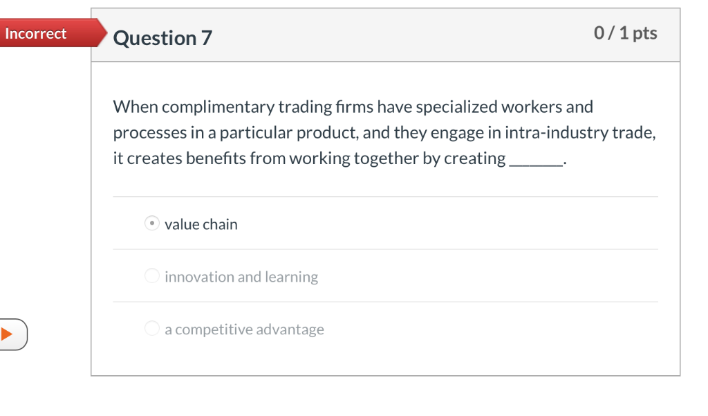 Solved Incorrect Question 7 0/1 pts When complimentary | Chegg.com Solved Incorrect Question 7 0/1 pts When complimentary | Chegg.com