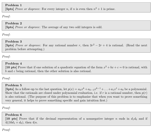 Solved Logical Proofs (Prove or disprove: For every integer | Chegg.com