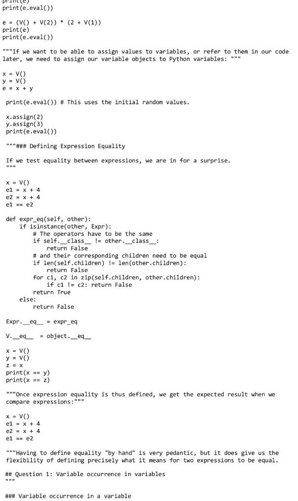 Please solve where it says # YOUR CODE HERE for each | Chegg.com